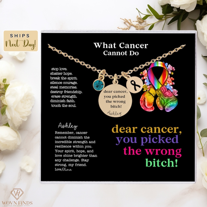 Cancer Gifts for Women,personalized Name Cancer Patient Gift ,strength ...