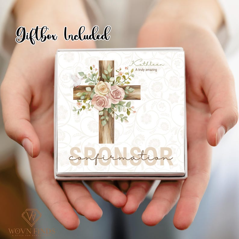 Confirmation Sponsor Gift Necklace,personalized Confirmation Sponsor ...