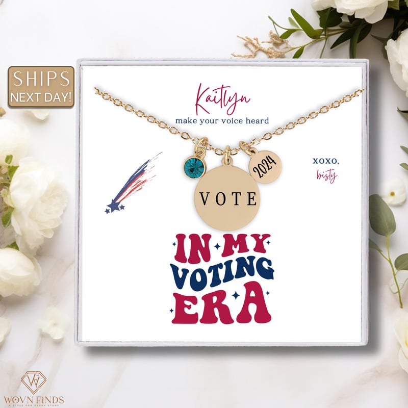 Vote Jewelry - Etsy