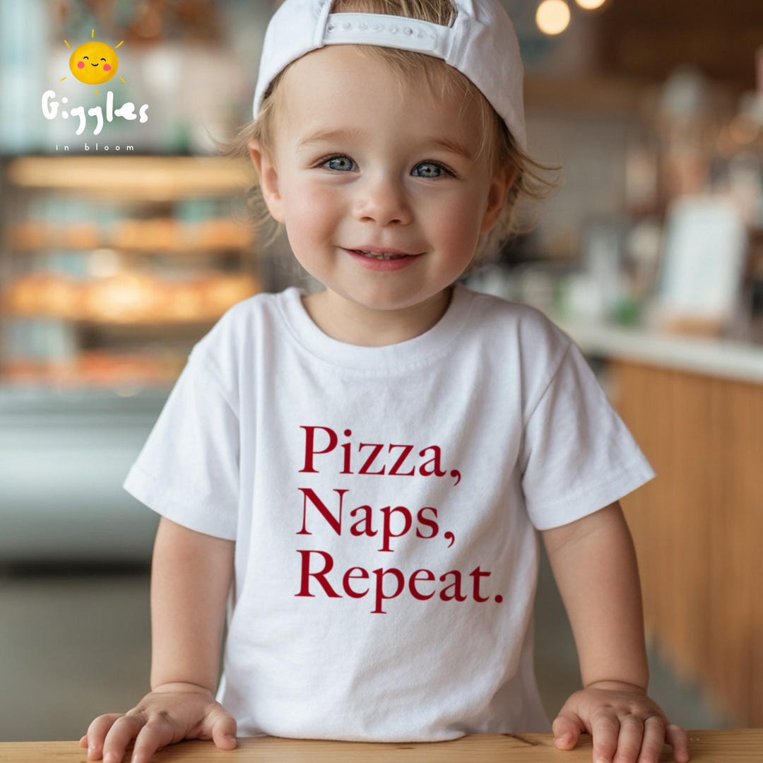 Pizza Naps Repeat T-shirt: Matching Family Foodie Tee - Etsy