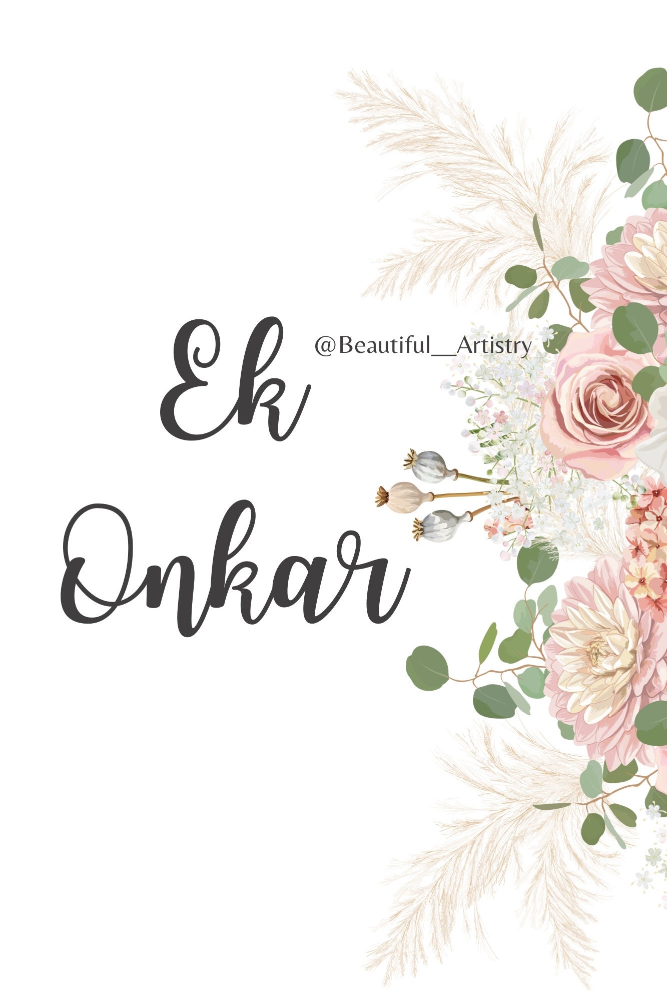 Ek Onkar Gur Prasad Art Set Printable Punjabi Home Decor Sikhi Wall Art ...