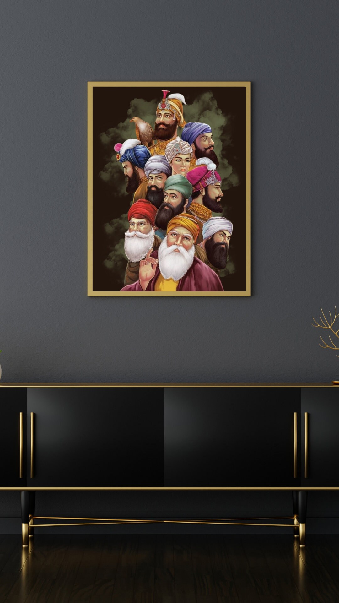 10 Guru's Poster Das Guru Guru Nanak Jiprintable Punjabi Home Decor ...