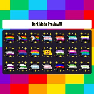 Pride Flag Emotes MEGA BUNDLE 21 Flags Twitch, Discord, Youtube LGBTQ ...