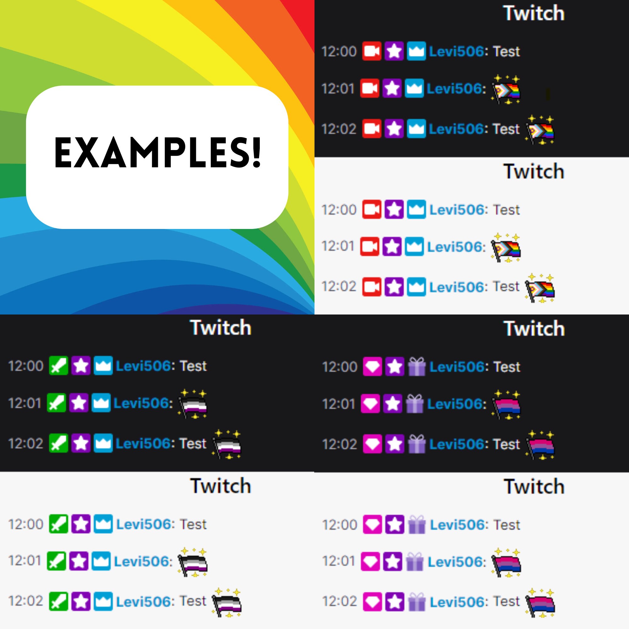 Pride Flag Emotes MEGA BUNDLE (21 Flags)! Twitch, Discord, Youtube ...