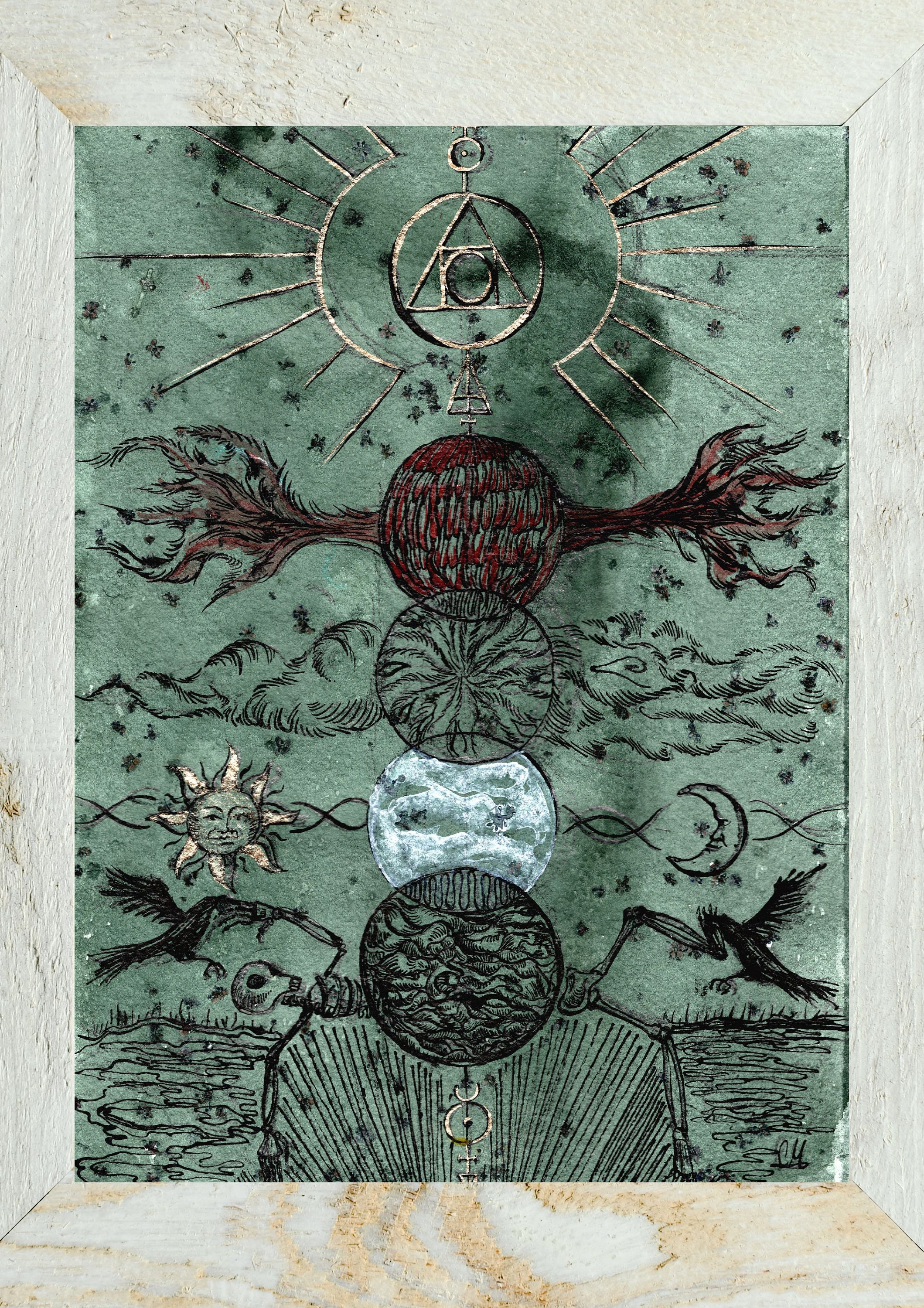 Original Alchemy Illustration "magnum Opus", Classic Matte Paper Poster ...