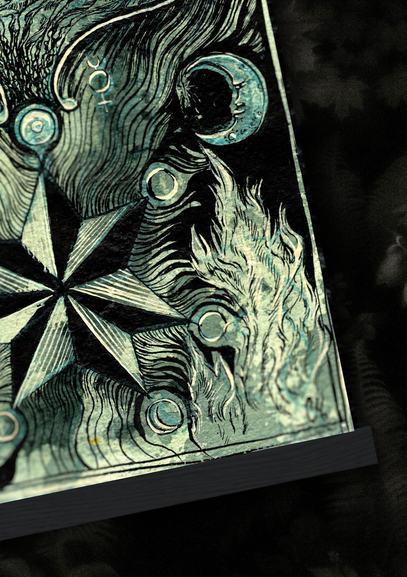 Original Alchemy Illustration Art Print, "nigredo", Premium Matte Paper ...