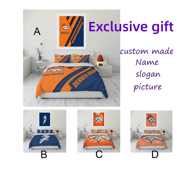 Denver Broncos Bedding - Etsy