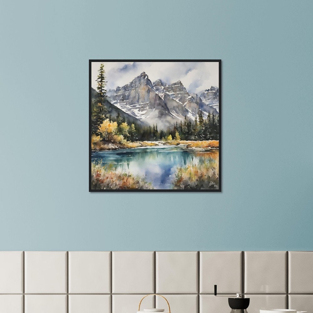 Banff National Park Art, Banff National Park Painting, Banff National ...