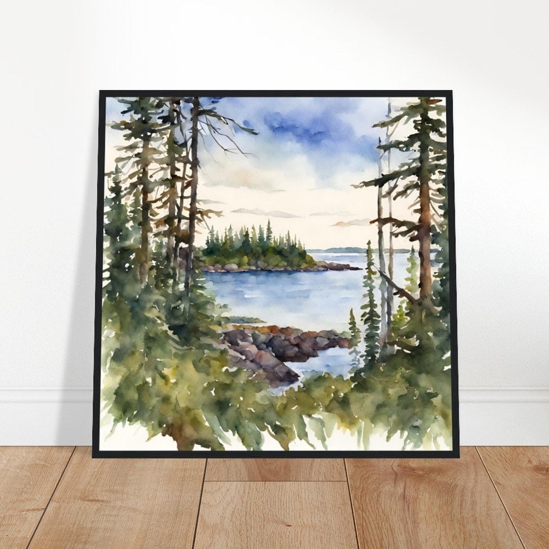 Isle Royale Art, Isle Royale Painting, Isle Royale Watercolor Art ...