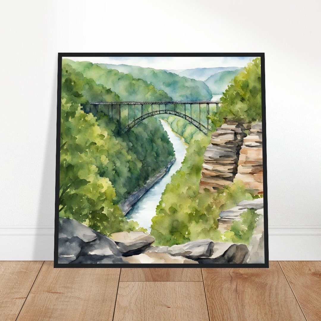 New River Gorge National Park Art, New River Gorge National Park ...