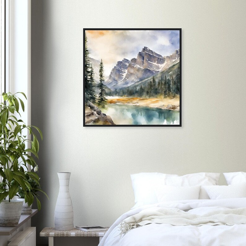 Banff National Park Art, Banff National Park Painting, Banff National ...