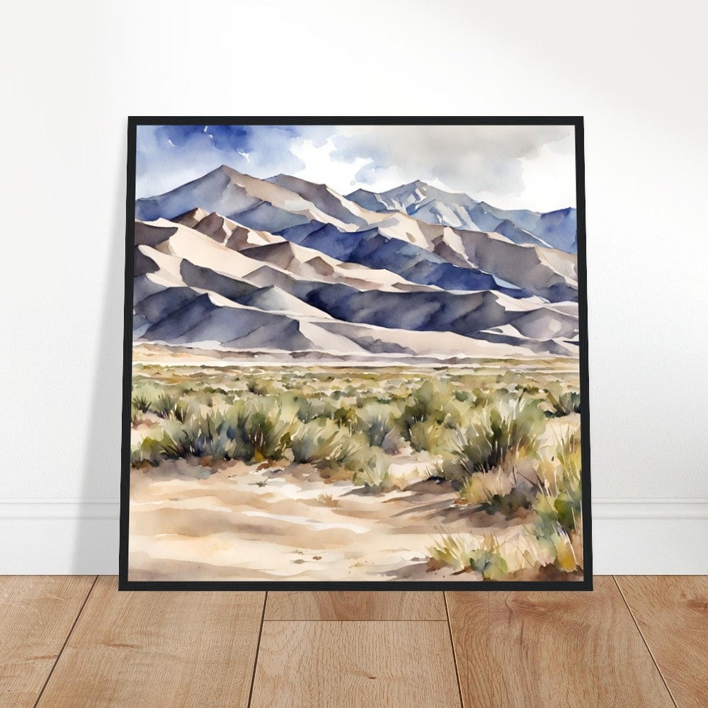 Great Sand Dunes National Park Art, Sand Dunes Painting, Sand Dunes ...