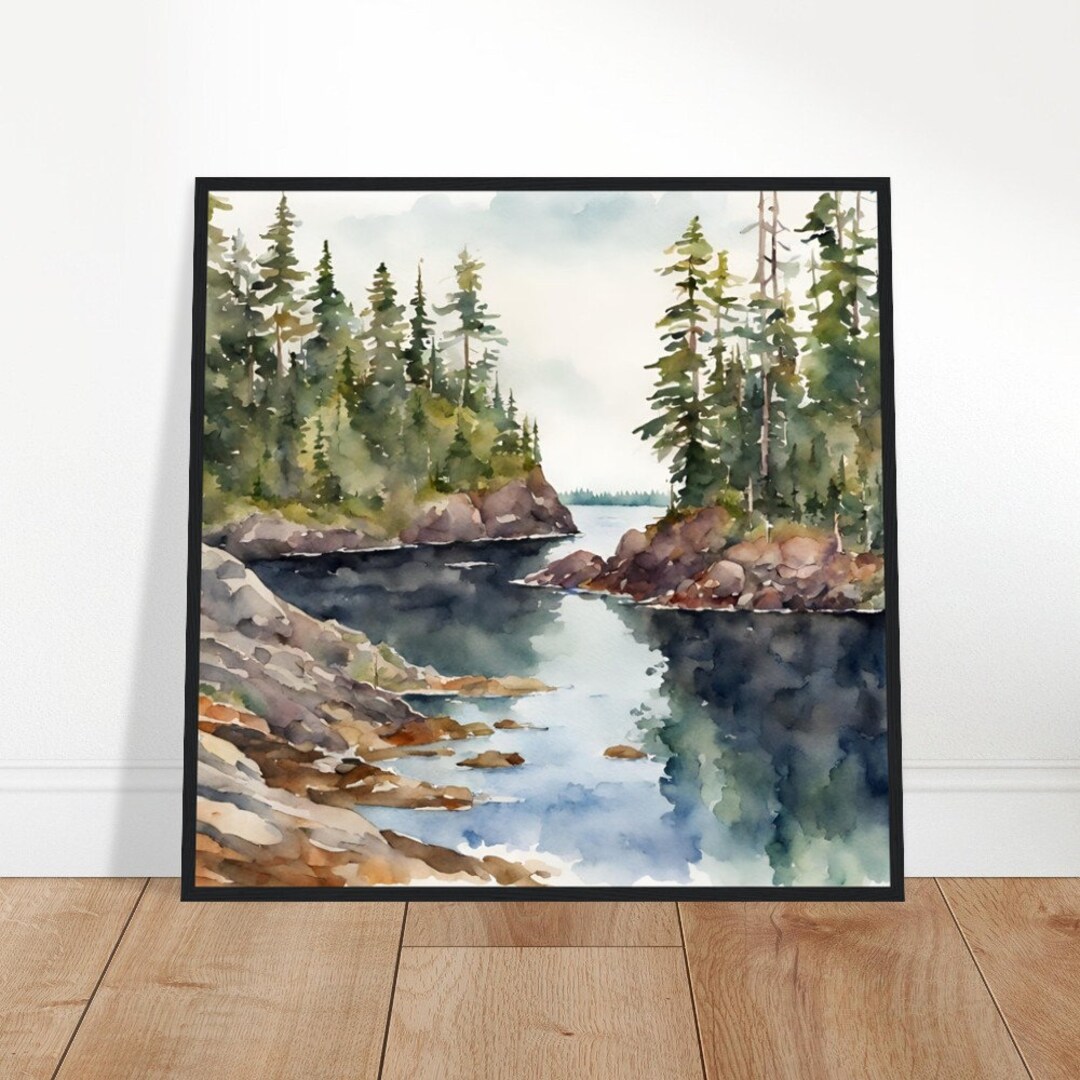 Isle Royale National Park Art, Isle Royale Painting, Isle Royale ...