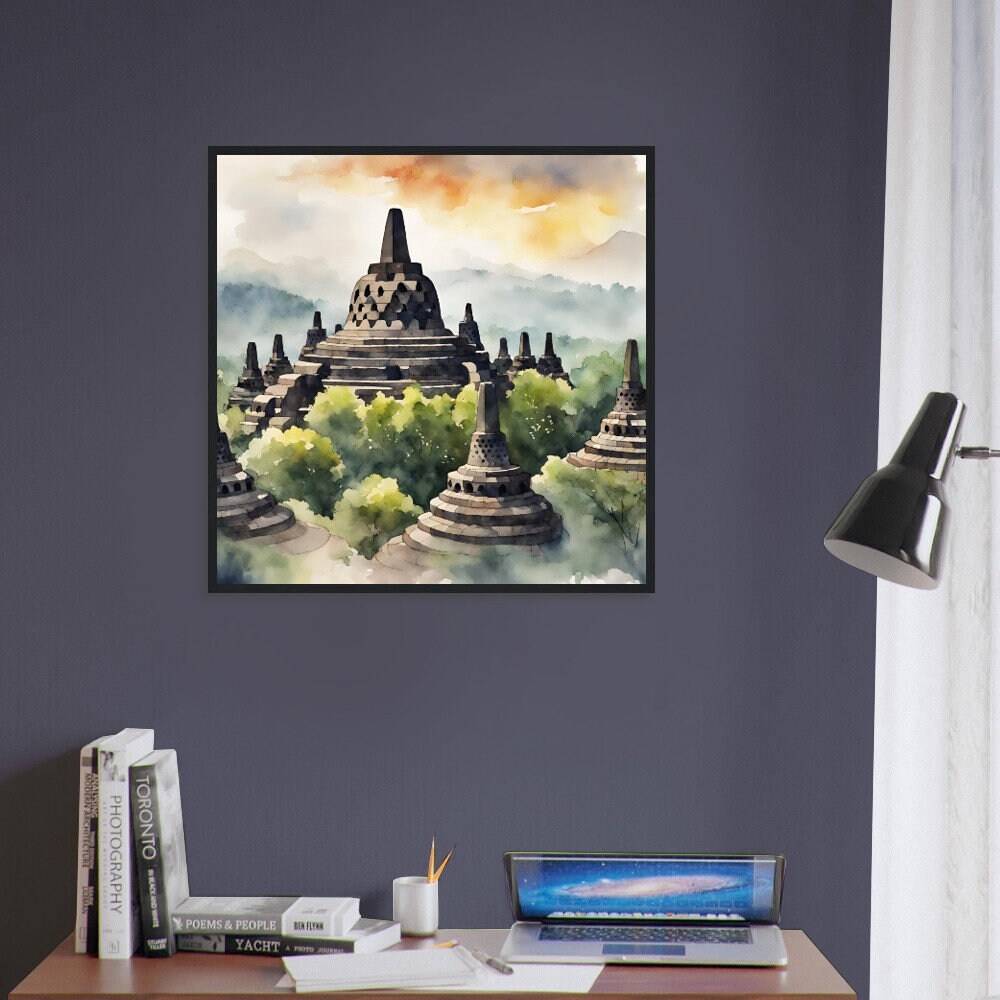 Borobudur Temple Art, Borobudur Temple Painting, Borobudur Temple ...