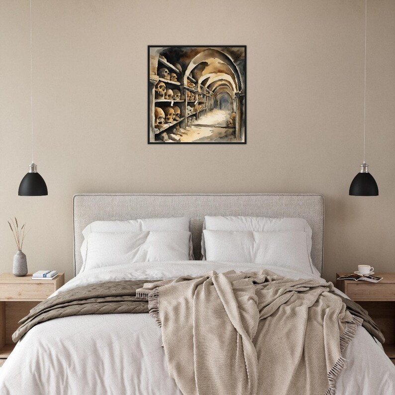 The Catacombs Art, the Catacombs Painting, the Catacombs Watercolor Art ...