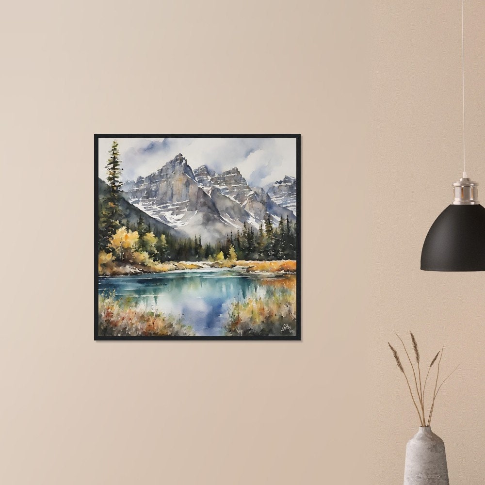 Banff National Park Art, Banff National Park Painting, Banff National ...