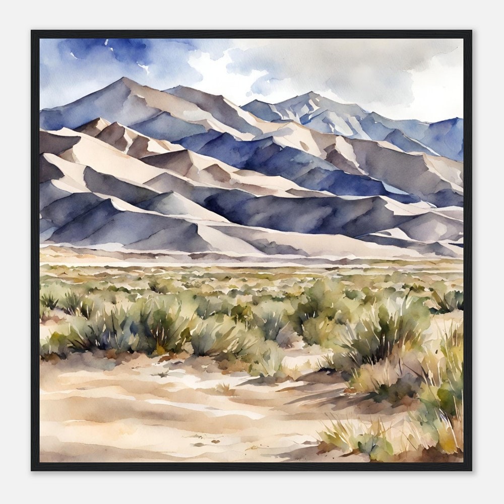 Great Sand Dunes National Park Art, Sand Dunes Painting, Sand Dunes ...