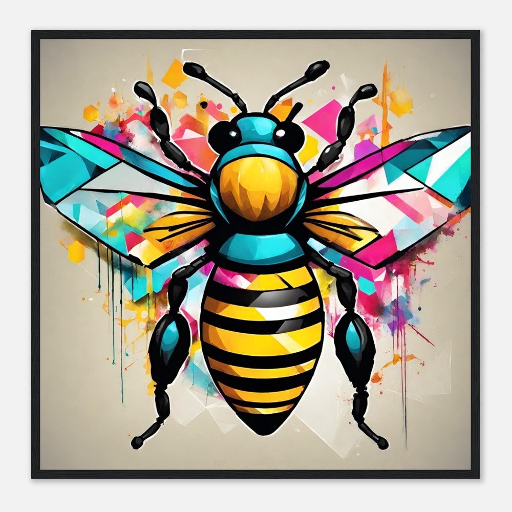 Bee Pop Art Bee Painting Honey Bee Pop Art Pop Art - Etsy