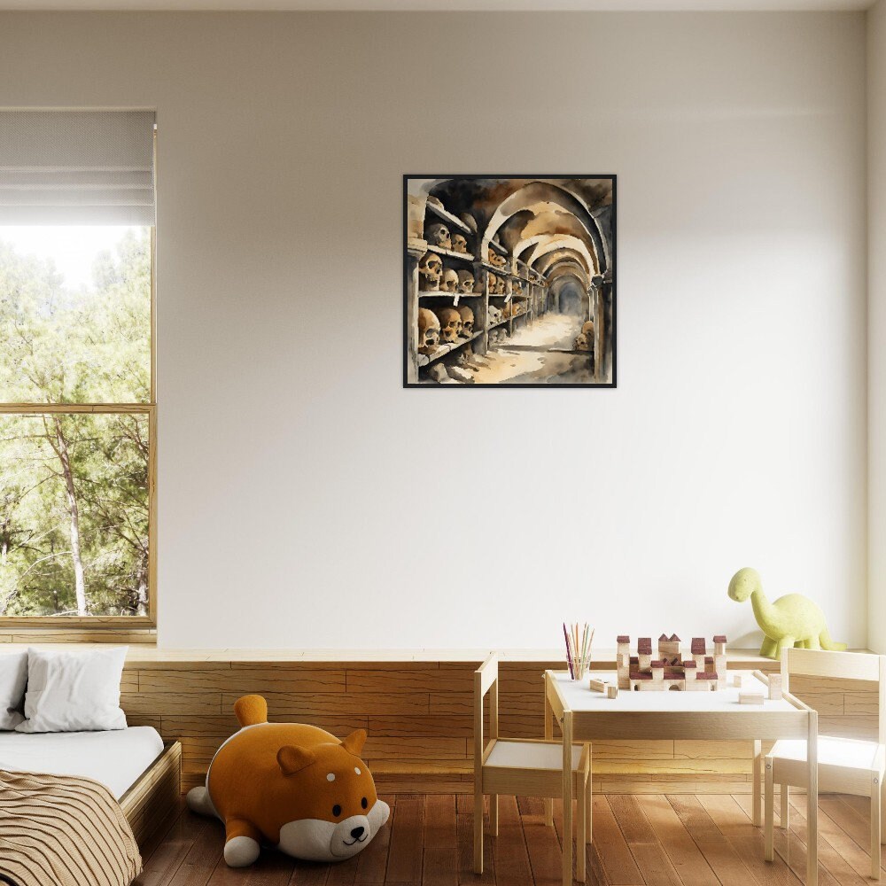 The Catacombs Art, the Catacombs Painting, the Catacombs Watercolor Art ...