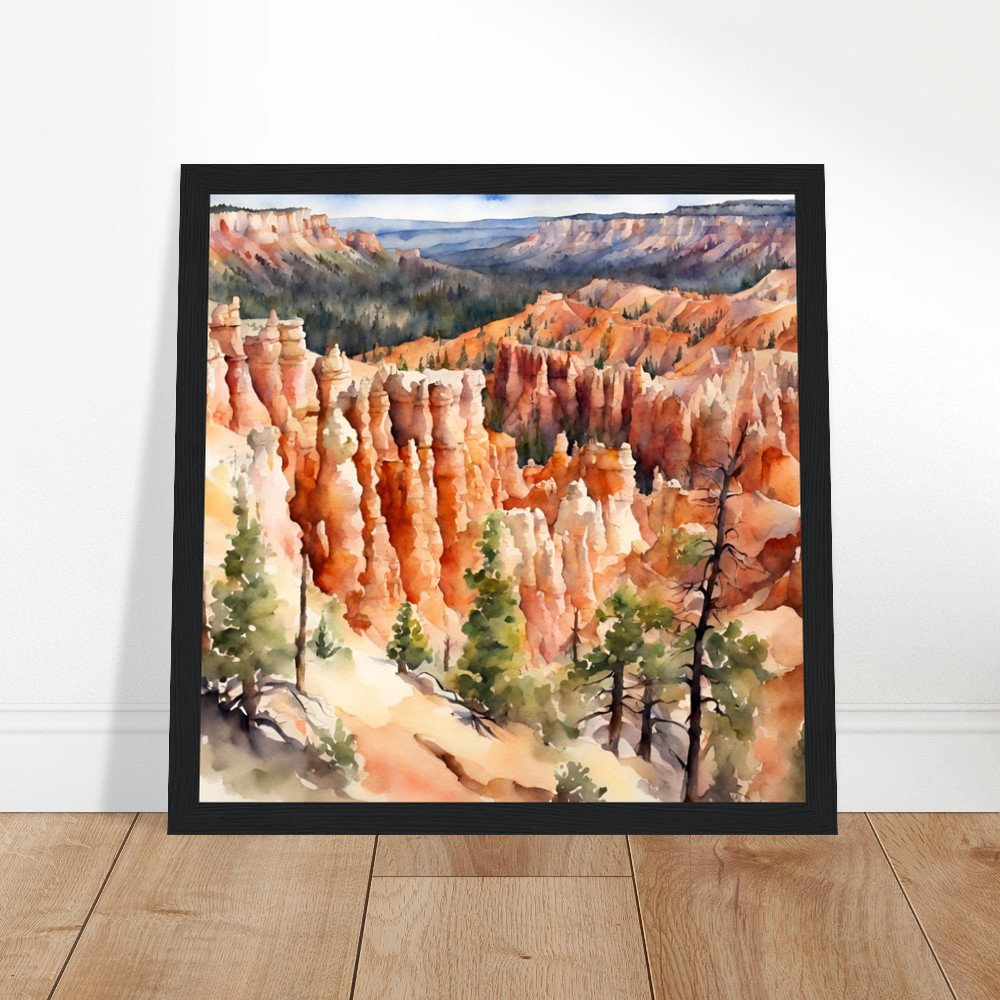 Bryce Canyon National Park Art, Bryce Canyon Painting, Bryce Canyon ...