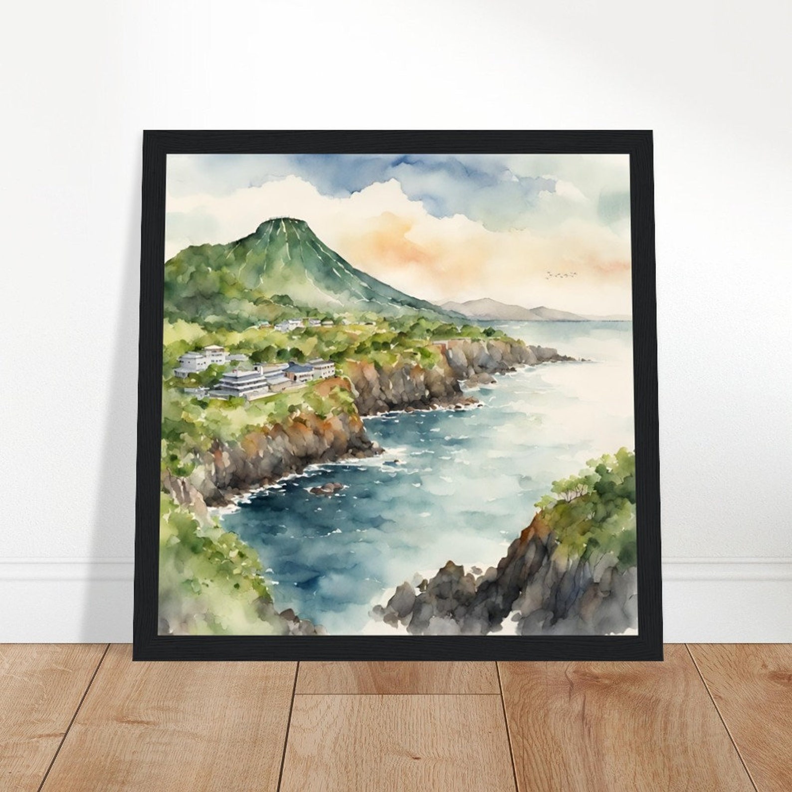 Jeju Island Art, Jeju Island Painting, Jeju Island Watercolor Art ...