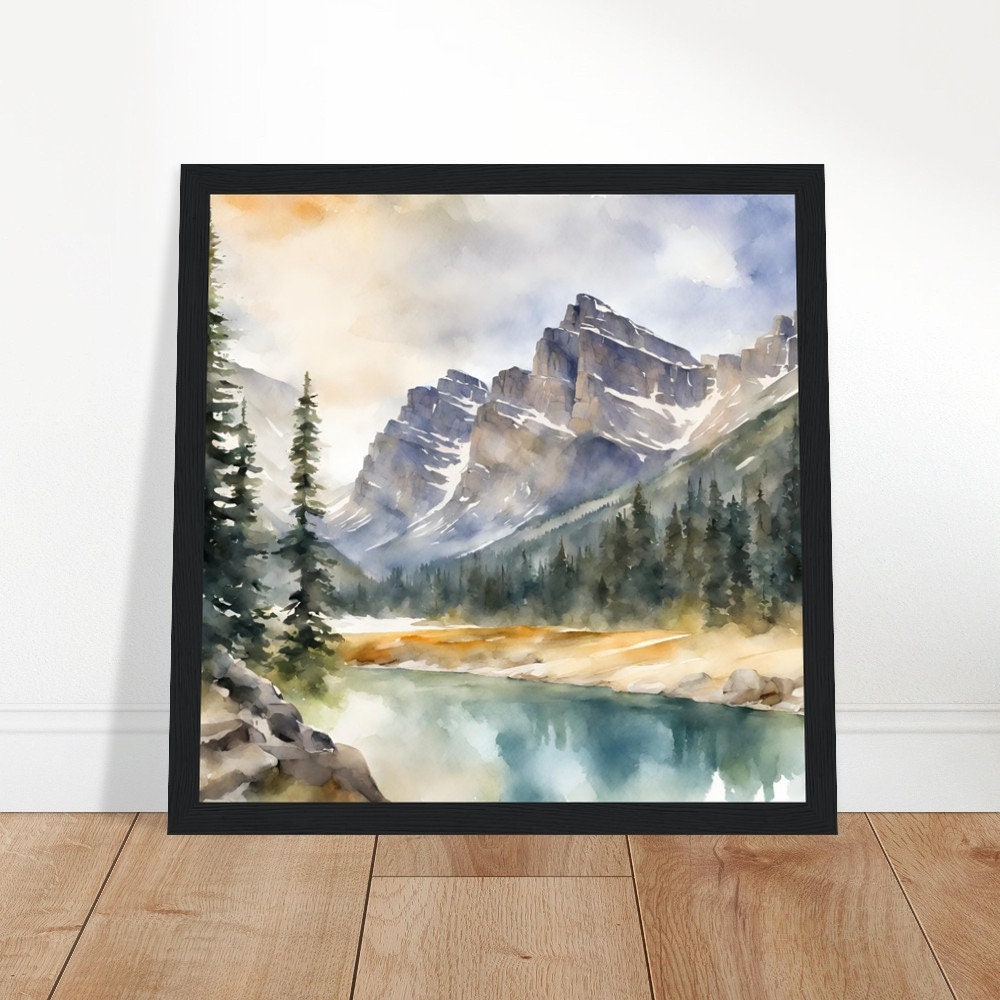 Banff National Park Art, Banff National Park Painting, Banff National ...