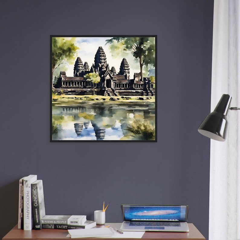 Angkor Wat Art, Angkor Wat Painting, Angkor Wat Watercolor Art ...