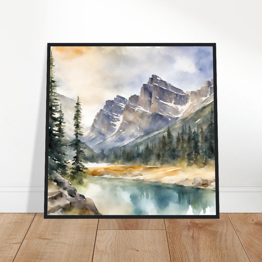 Banff National Park Art, Banff National Park Painting, Banff National ...