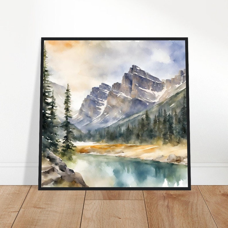 Banff National Park Art, Banff National Park Painting, Banff National ...