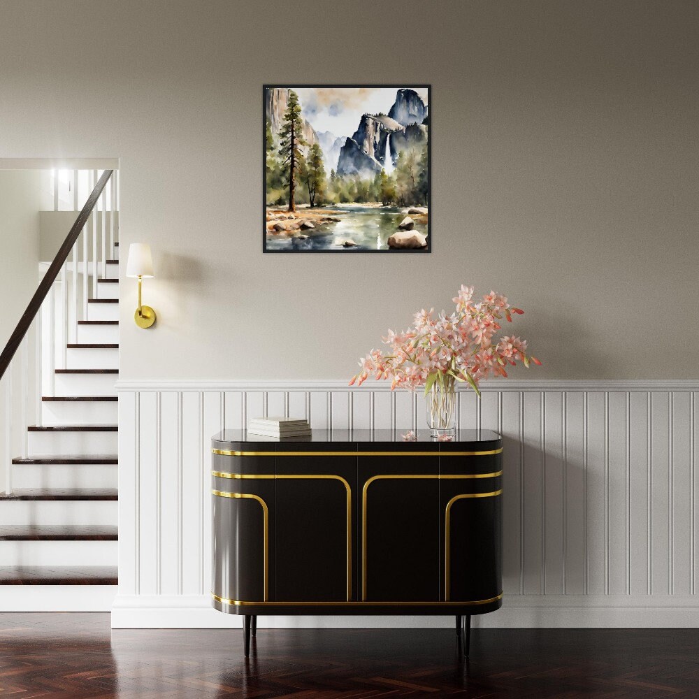 Yosemite National Park Art, Yosemite National Park Painting, Yosemite ...