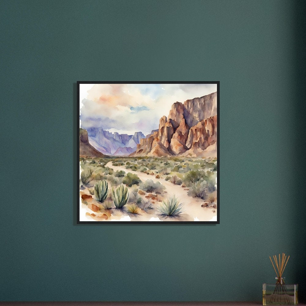 Big Bend National Park Art, Big Bend Painting, Big Bend Watercolor Art ...