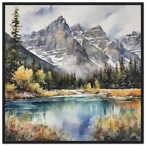 Banff National Park Art, Banff National Park Painting, Banff National ...