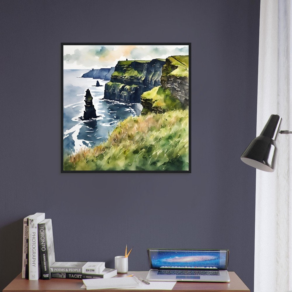 Cliffs of Moher Art, Cliffs of Moher Painting, Cliffs of Moher ...