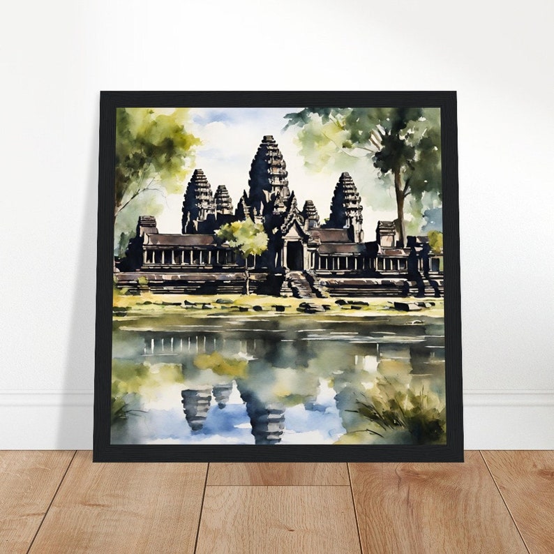 Angkor Wat Art, Angkor Wat Painting, Angkor Wat Watercolor Art ...
