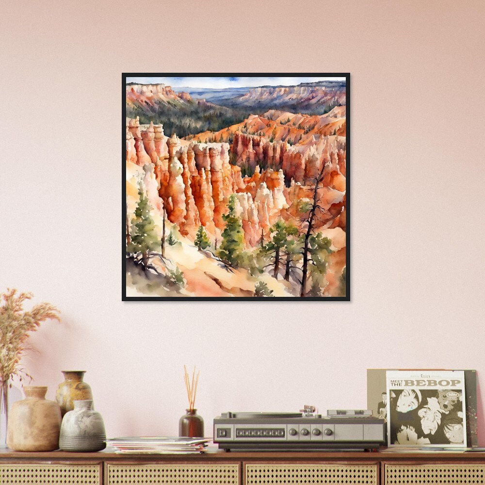 Bryce Canyon National Park Art, Bryce Canyon Painting, Bryce Canyon ...