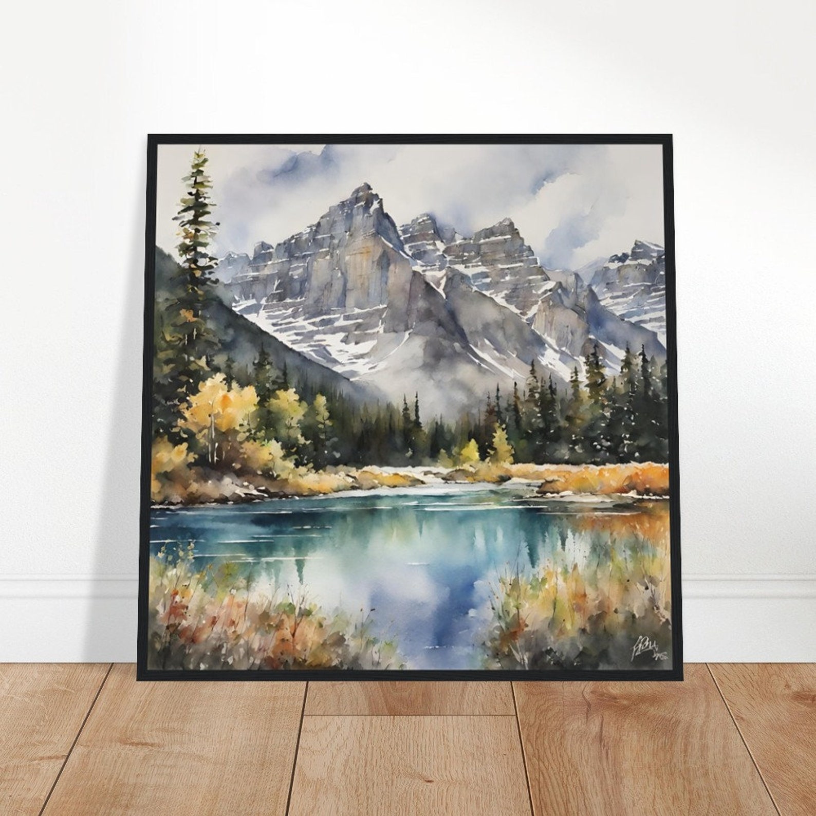 Banff National Park Art, Banff National Park Painting, Banff National ...