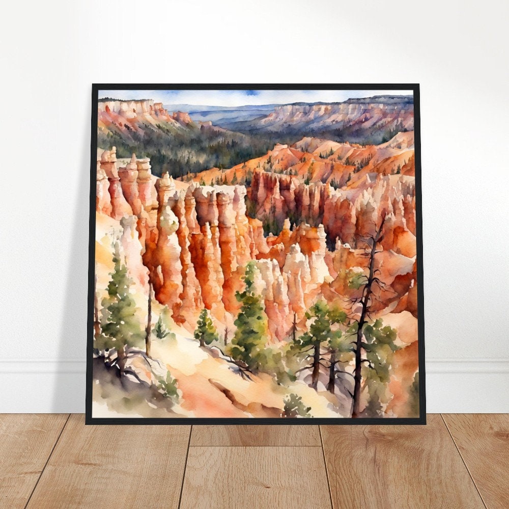 Bryce Canyon National Park Art, Bryce Canyon Painting, Bryce Canyon ...