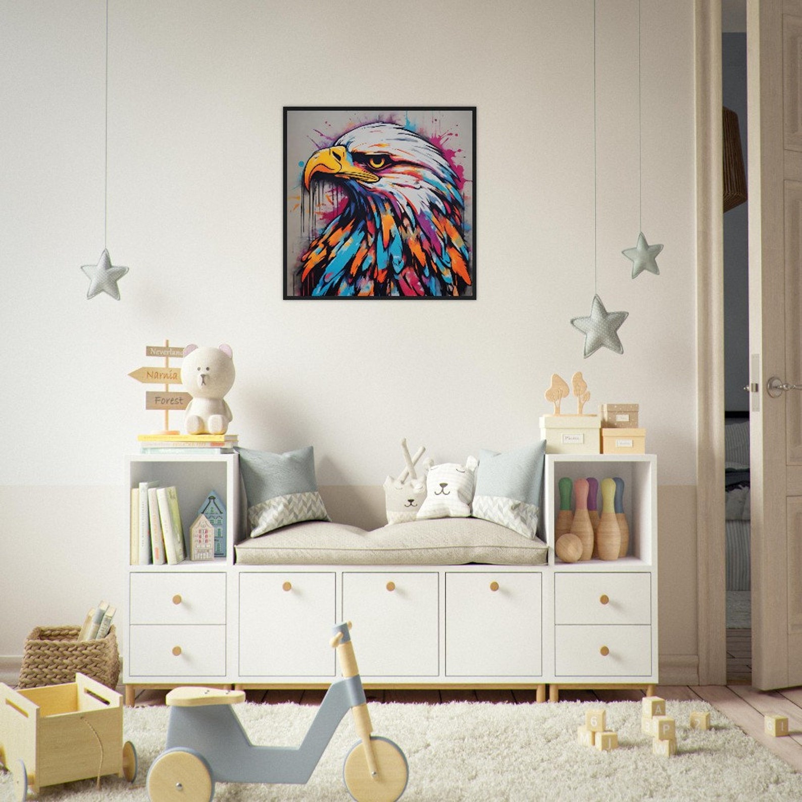 Eagle Pop Art, Eagle Painting, Freedom Pop Art, Pop Art Painting, Pop ...