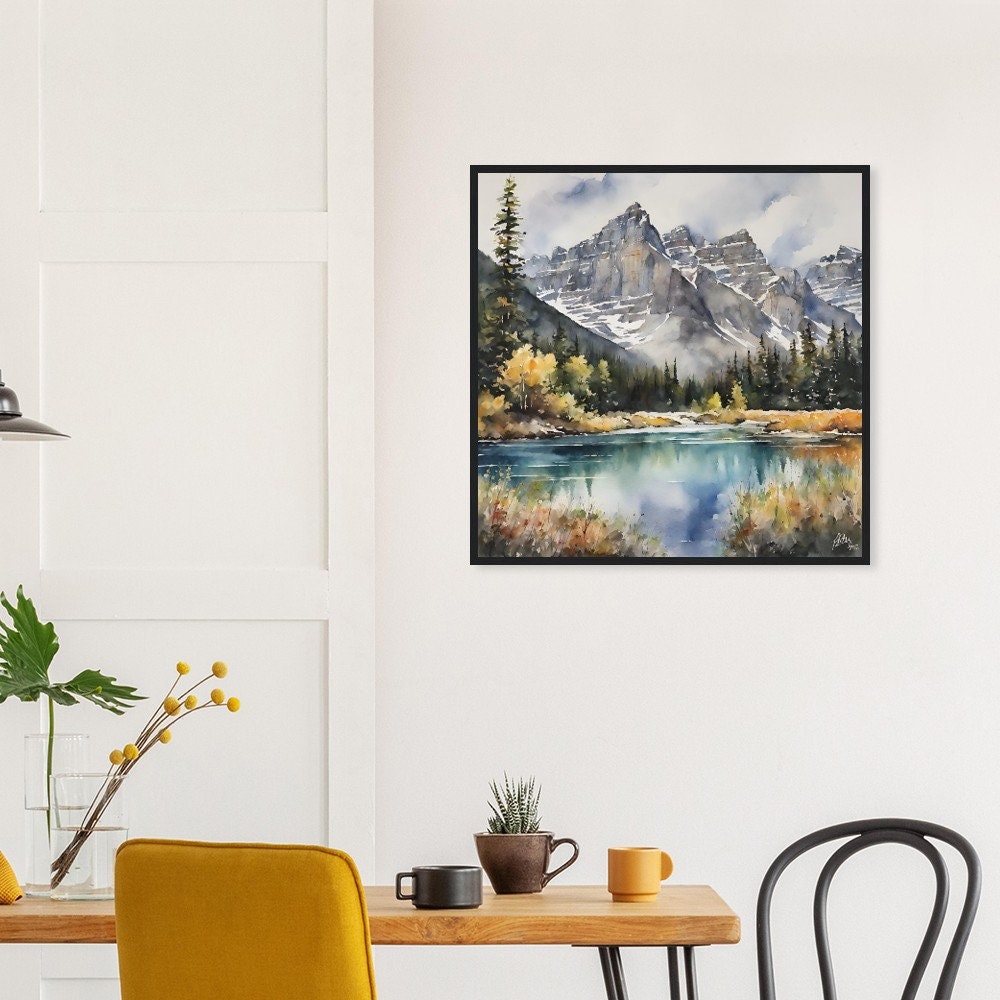 Banff National Park Art, Banff National Park Painting, Banff National ...