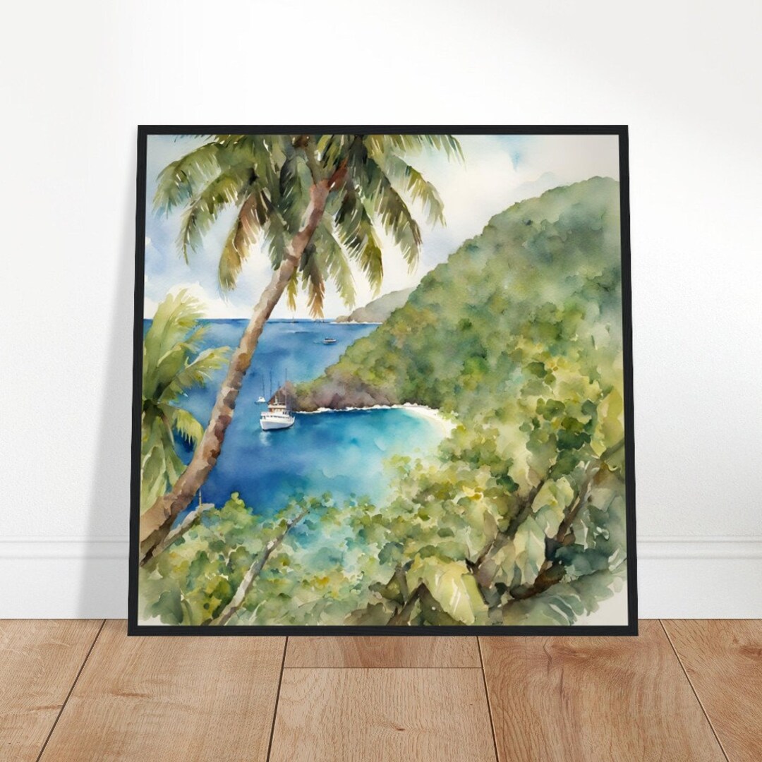 Virgin Islands National Park Art, Virgin Islands Painting, Virgin ...