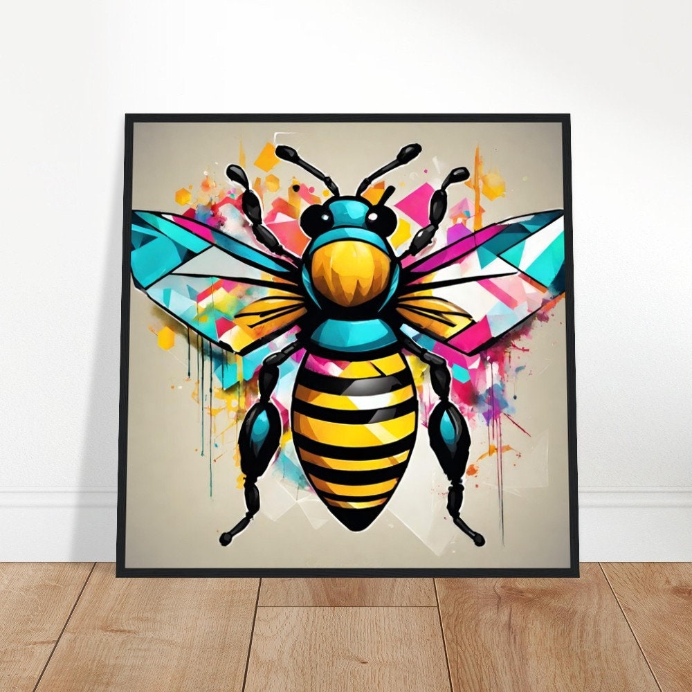 Bee Pop Art, Bee Painting, Honey Bee Pop Art, Pop Art Painting, Pop Art ...