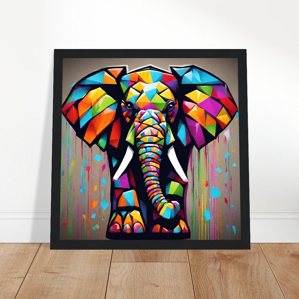 Elephant Pop Art, Elephant Painting, Nature Pop Art, Pop Art Painting ...