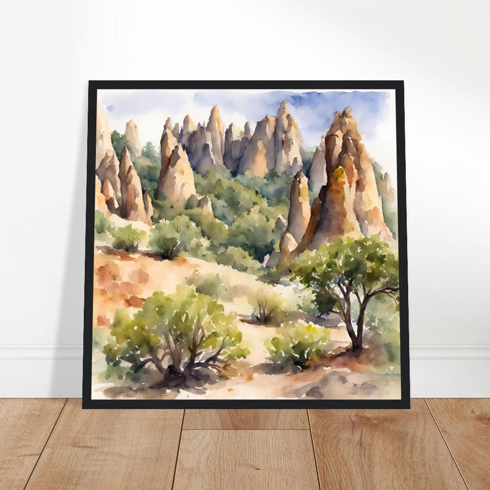 Pinnacles National Park Art, Pinnacles Park Painting, Pinnacles ...