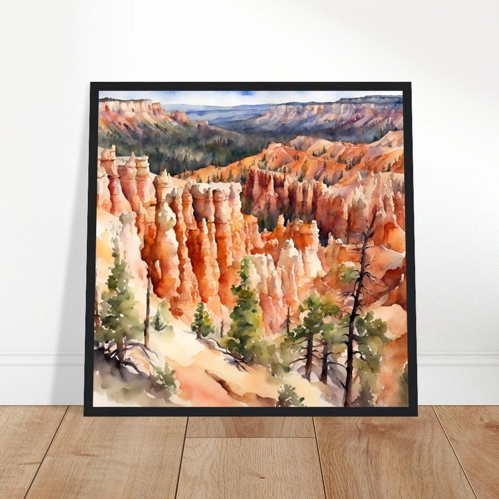 Bryce Canyon National Park Art, Bryce Canyon Painting, Bryce Canyon ...