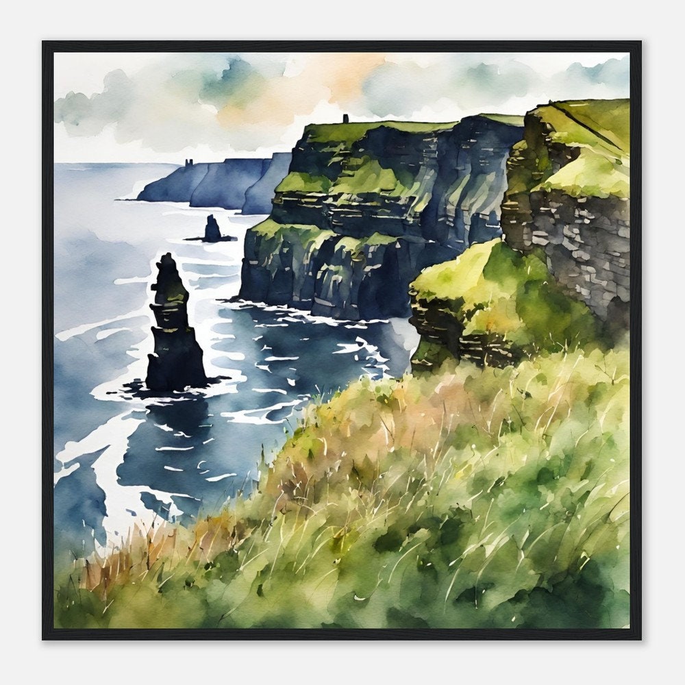 Cliffs of Moher Art, Cliffs of Moher Painting, Cliffs of Moher ...