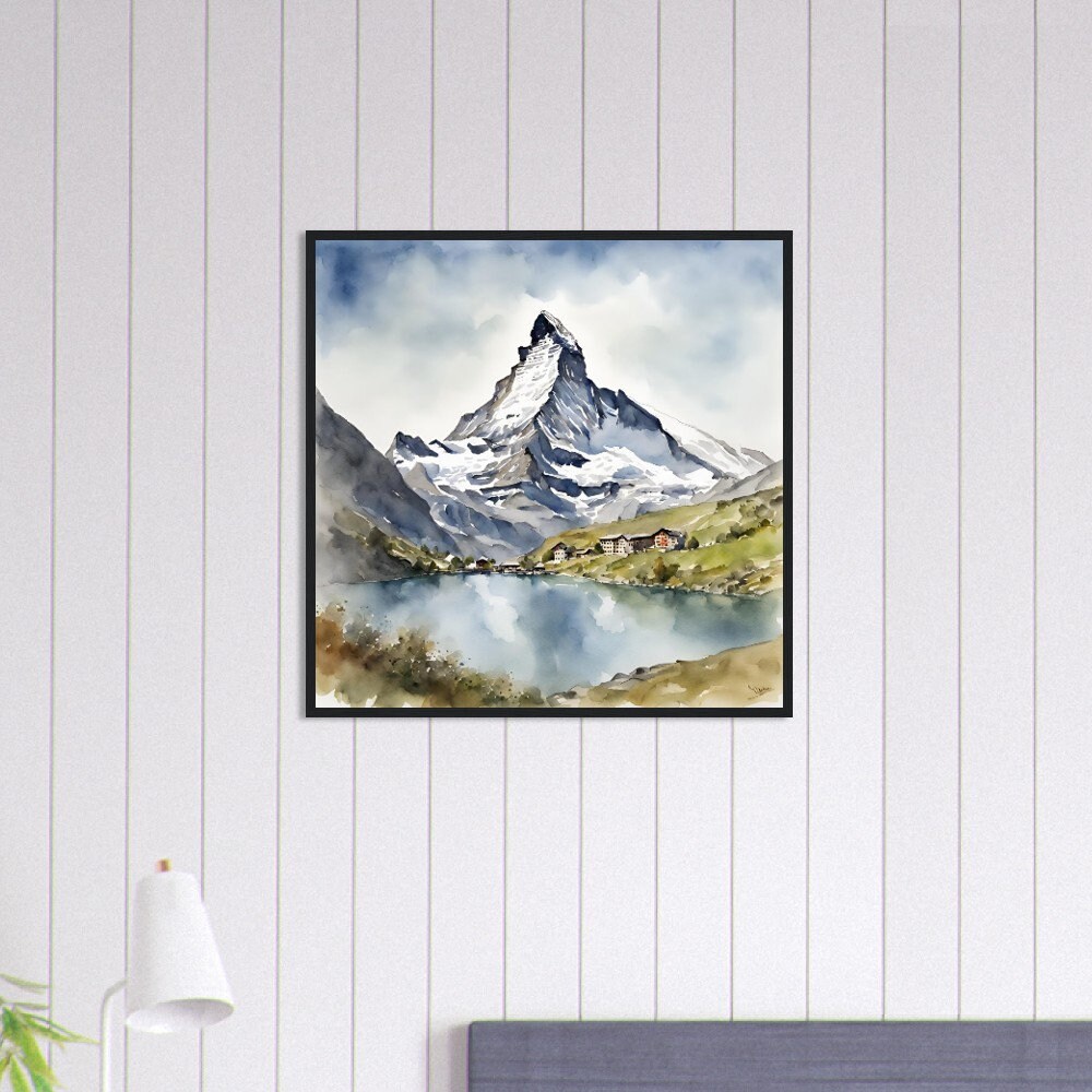 The Matterhorn Art, the Matterhorn Painting, the Matterhorn Watercolor ...