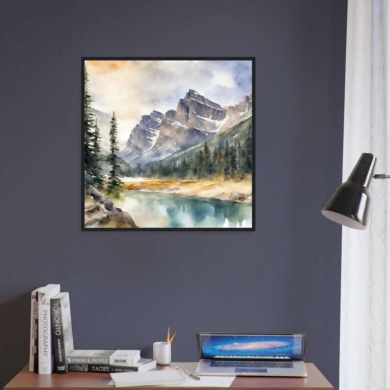 Banff National Park Art, Banff National Park Painting, Banff National ...