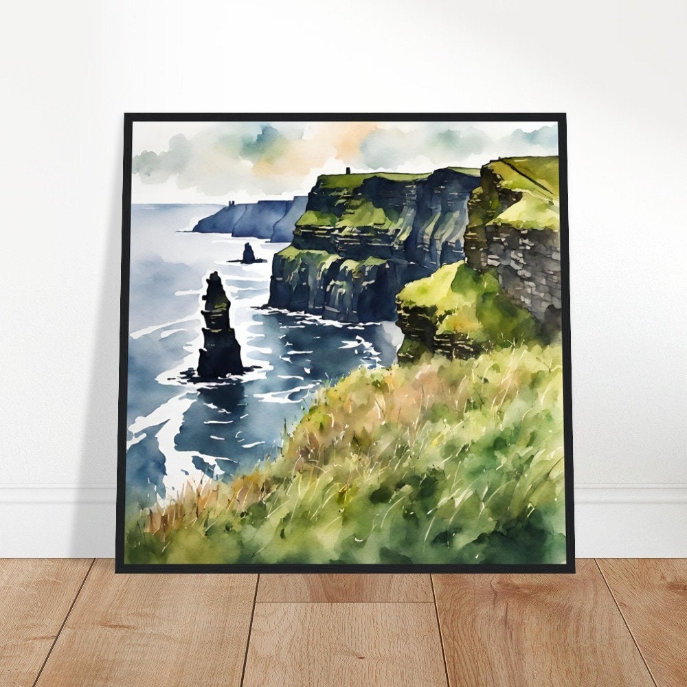 Cliffs of Moher Art, Cliffs of Moher Painting, Cliffs of Moher ...