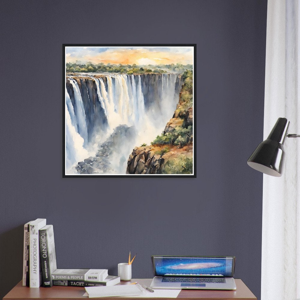 Victoria Falls Art Victoria Falls Painting Victoria Falls - Etsy