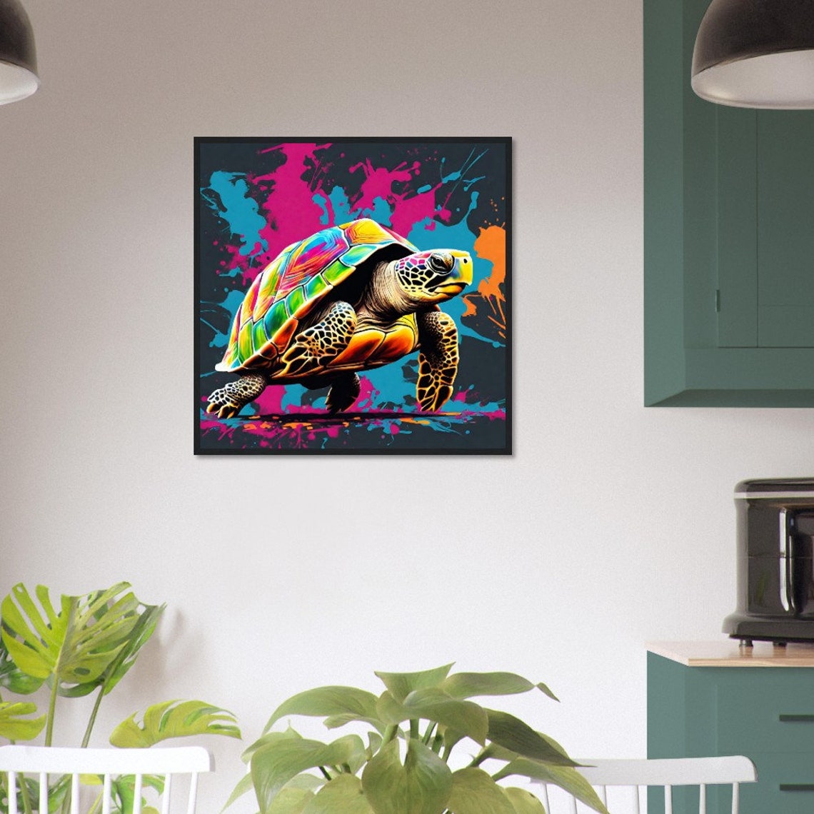 Sea Turtle Pop Art Sea Turtle Painting Ocean Pop Art Pop - Etsy